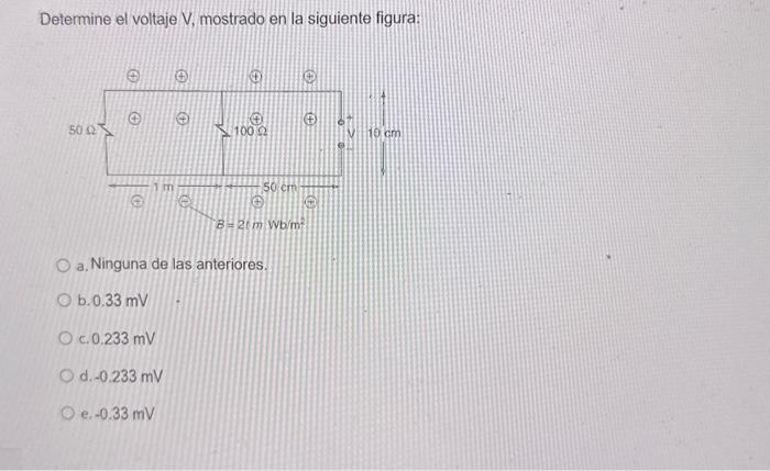Solved Determine el voltaje V, mostrado en la siguiente | Chegg.com