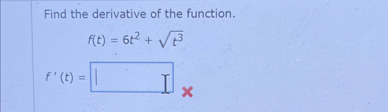 Solved Find the derivative of the | Chegg.com
