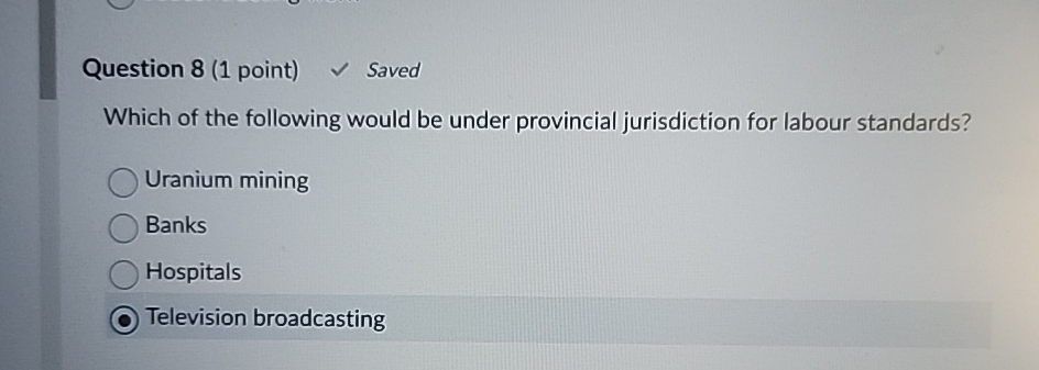 Solved Question 8 (1 ﻿point) ﻿SavedWhich of the following | Chegg.com