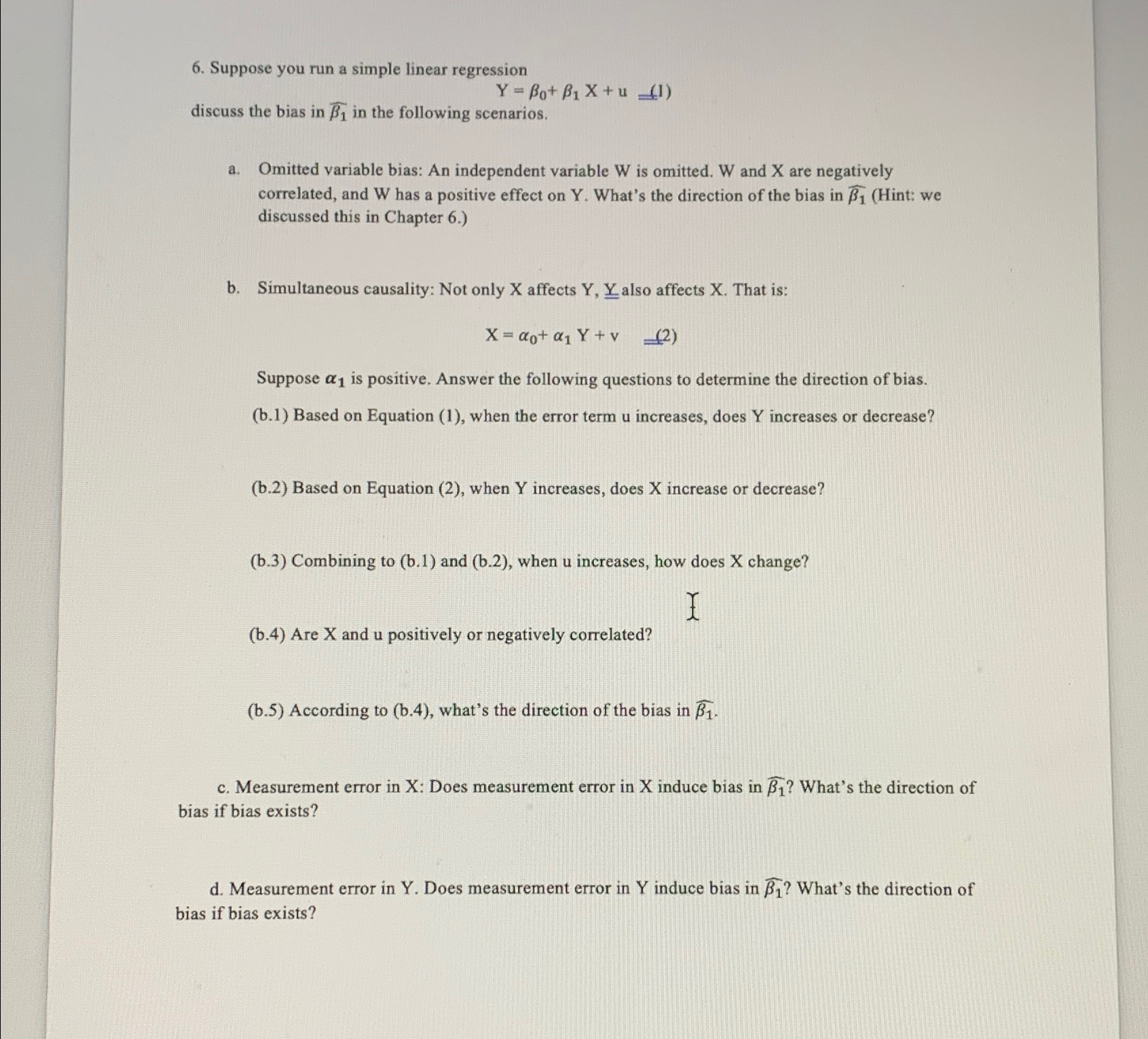 Solved Suppose you run a simple linear | Chegg.com