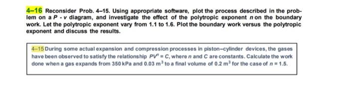 Solved 4-16 Reconsider Prob. 4-15. Using appropriate | Chegg.com