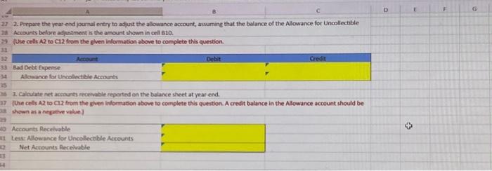 Solved IE 05-01 (Static) Using Excel to Adjust the Allowance | Chegg.com