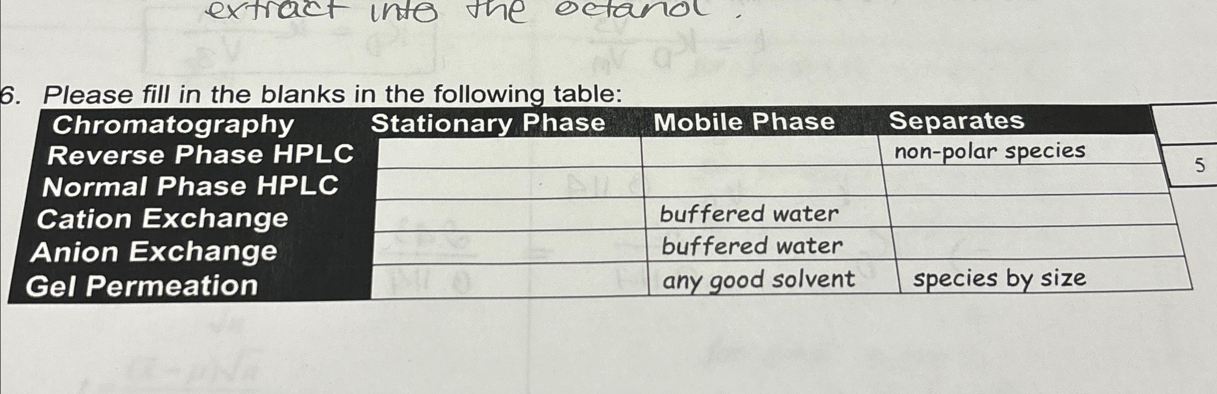 Solved Please fill in the blanks in the following | Chegg.com