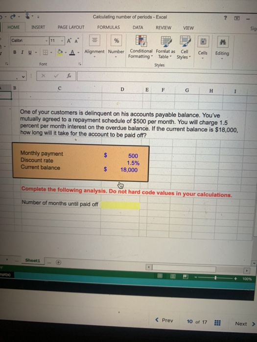Solved ? 5 Calculating EAR-Excel FORMULAS DATA REVIEW TE | Chegg.com