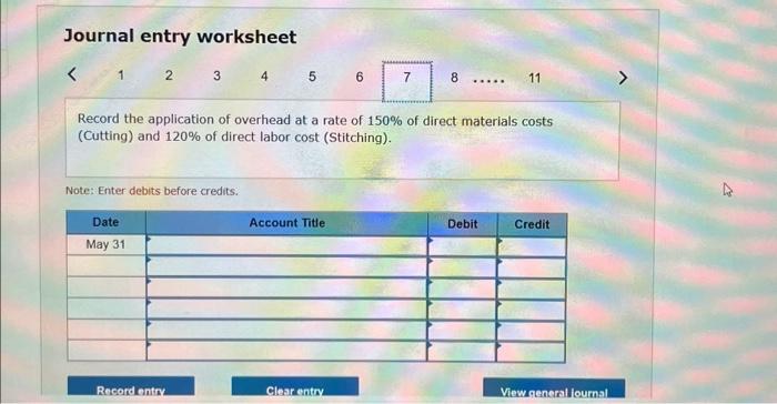 Solved Journal entry worksheetJournal entry worksheet | Chegg.com