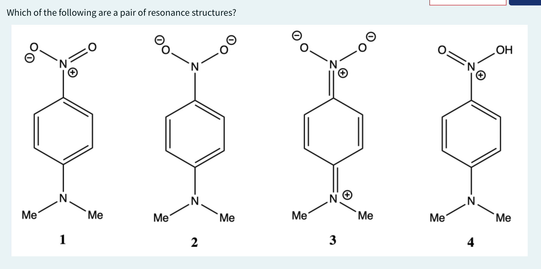 Solved Which of the following are a pair of resonance | Chegg.com