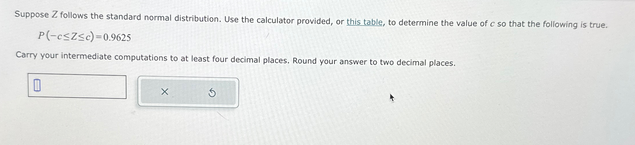 Solved Suppose Z ﻿follows the standard normal distribution. | Chegg.com