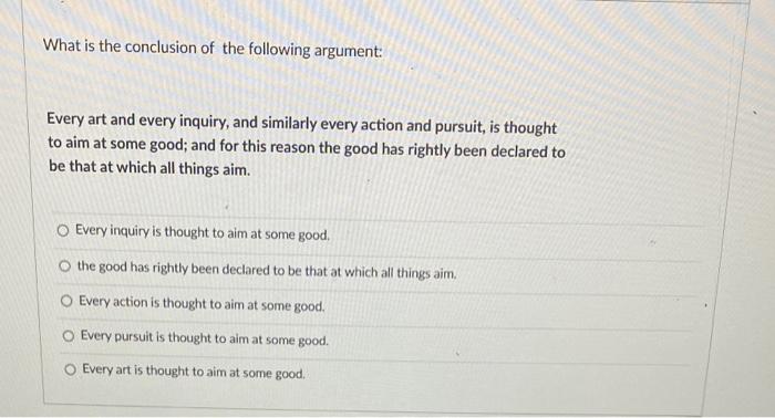 What conclusion indicator words can be found in the | Chegg.com