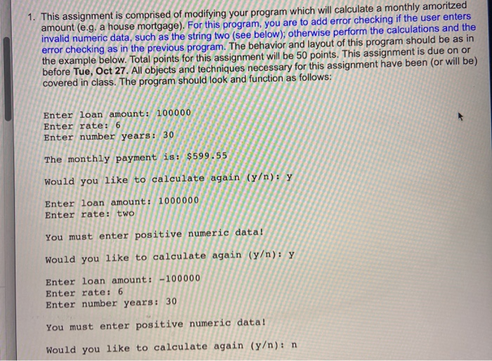 Solved 1. This assignment is comprised of modifying your | Chegg.com