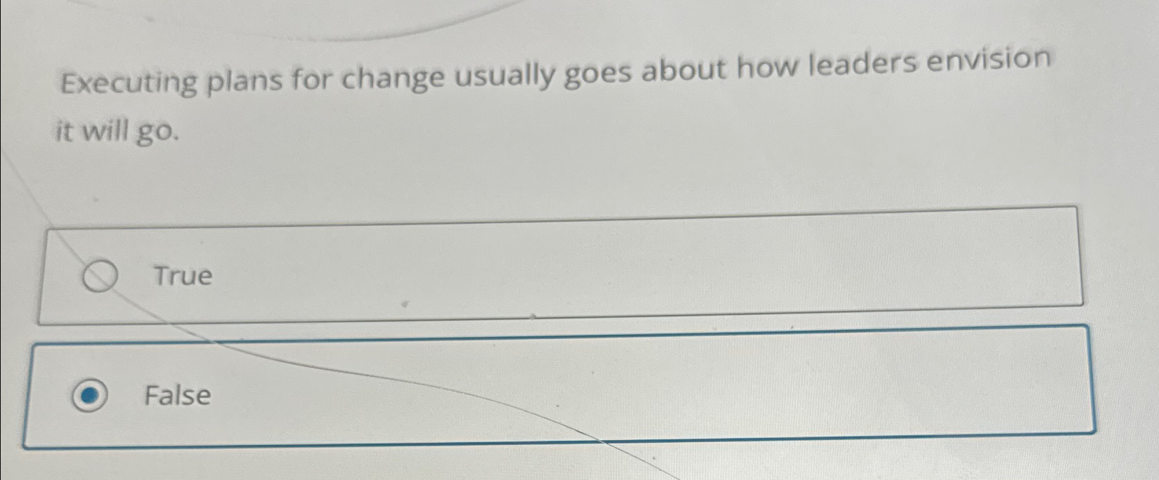 Solved Executing plans for change usually goes about how | Chegg.com
