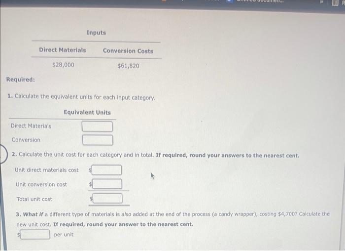 Solved Dulce Company produces 70 percent dark chocolate | Chegg.com