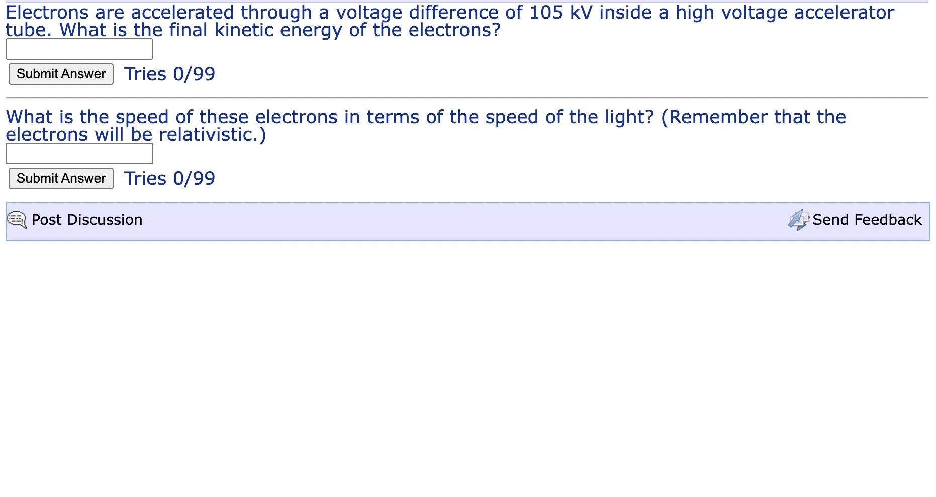 Solved Electrons are accelerated through a voltage | Chegg.com