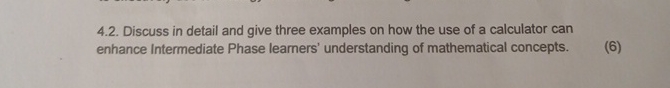 Solved 4.2. ﻿Discuss in detail and give three examples on | Chegg.com