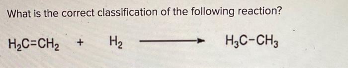 Solved What is the correct classification of the following | Chegg.com