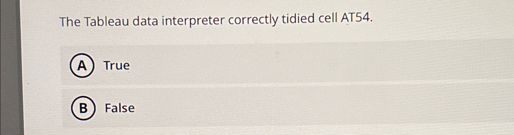 Solved The Tableau Data Interpreter Correctly Tidied Cell