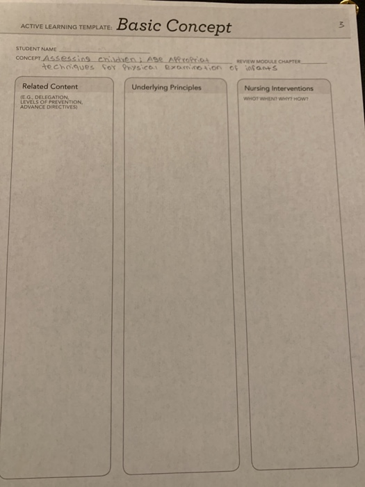Solved ACTIVE LEARNING TEMPLATE: Basic Concept 3 STUDENT | Chegg.com