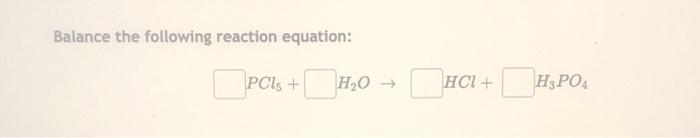 Solved Balance the following reaction equation: Na2CO3 + HCl | Chegg.com