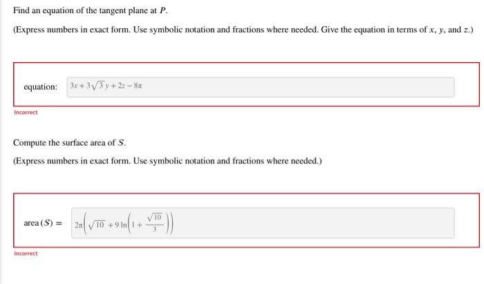Solved Let \\( S \\) be the surface parameterized by \\[ | Chegg.com