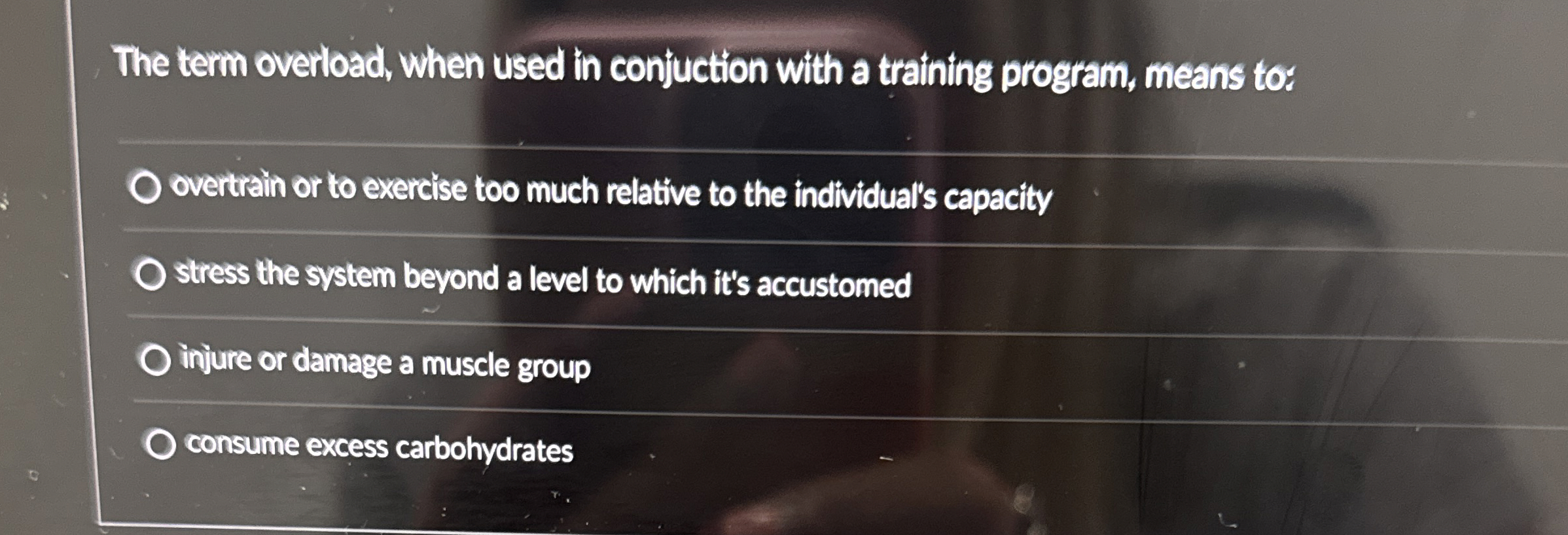 Solved The term overload, when used in con'uction with a | Chegg.com