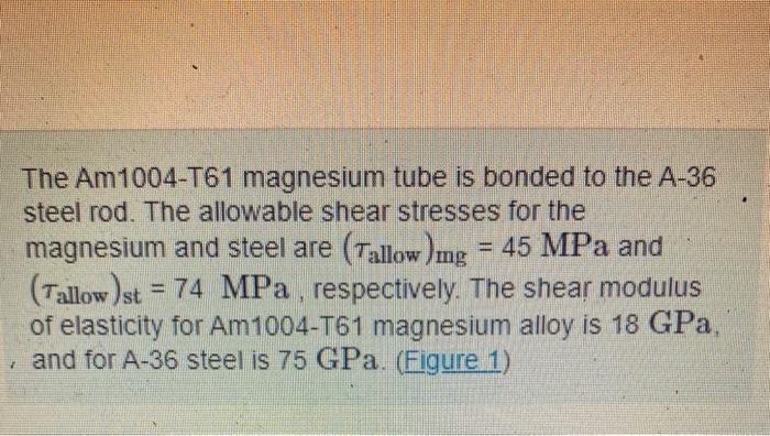Solved \r\n\r\nDetermine the maximum allowable torque that | Chegg.com