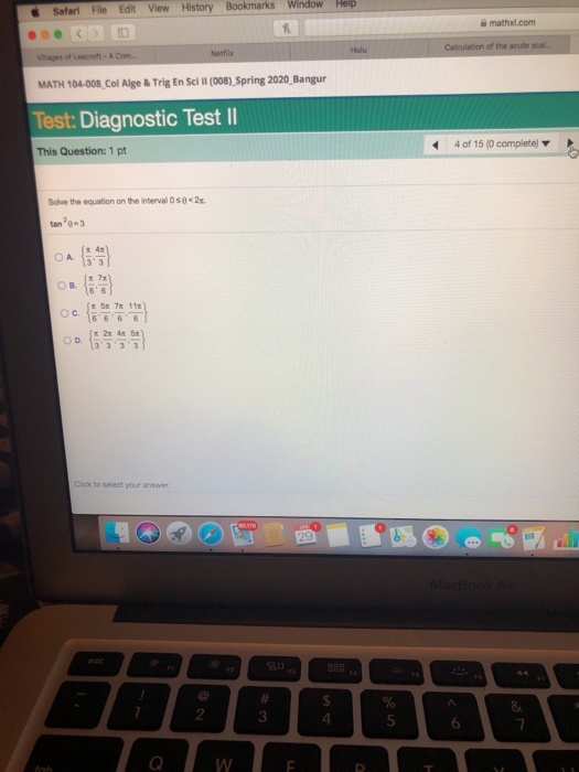 Solved View History Bookmarks Window Help mathal.com Satari | Chegg.com