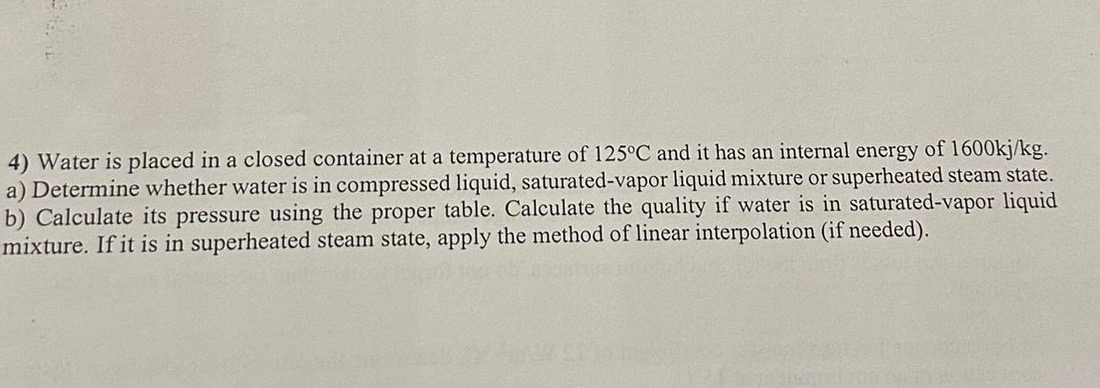 Solved Water is placed in a closed container at a | Chegg.com