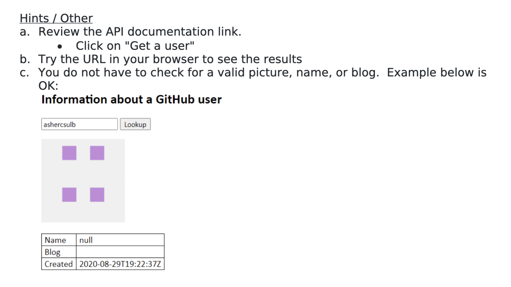 Solved Chapter 22 – ﻿Using Web APIs2. ﻿GitHub Profile (end | Chegg.com