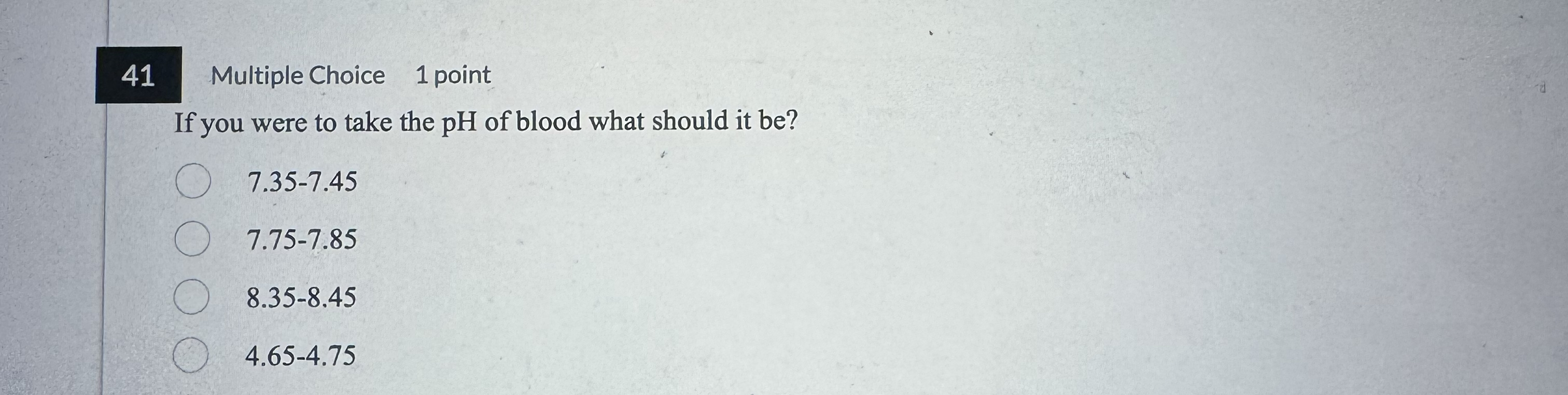 Solved 41 ﻿Multiple Choice 1 ﻿pointIf you were to take the | Chegg.com