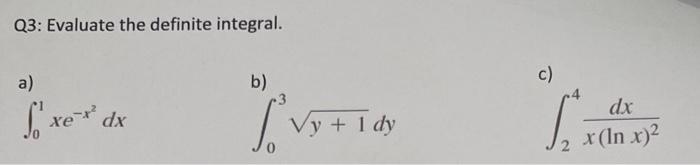 Solved in this equation we will not use u and du. and how i | Chegg.com