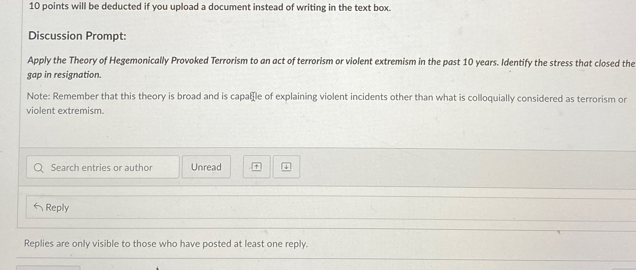 Solved Discussion Prompt:Apply the Theory of Hegemonically | Chegg.com