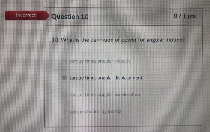 Solved 4. For rotational motion, conservation of energy | Chegg.com
