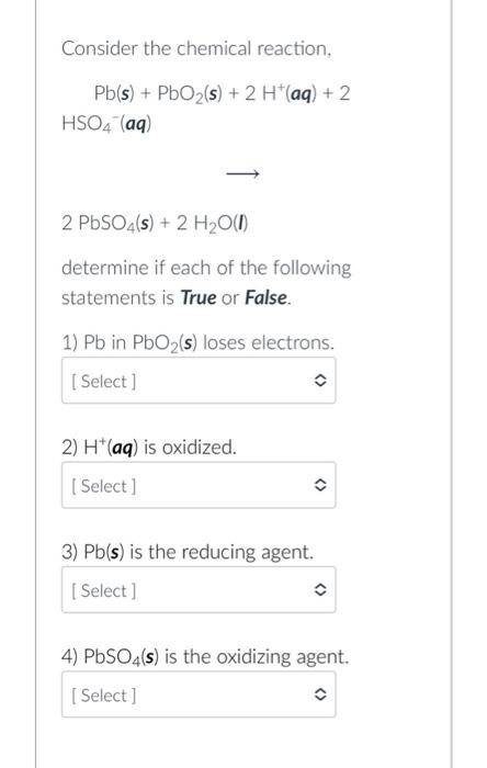 Solved Consider the chemical reaction, | Chegg.com