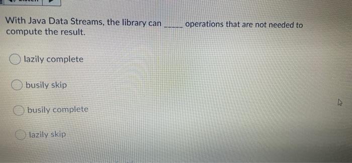 Solved Use ______ method of InputStream class to read a | Chegg.com