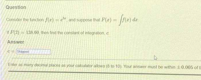 Solved Consider the function f(x)=e3x, and suppose that | Chegg.com