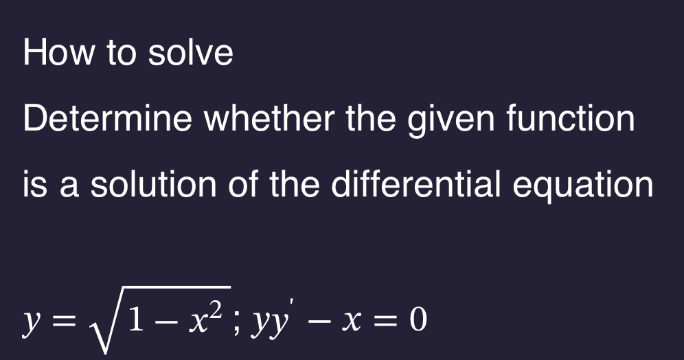 Solved How to solve How to solveDetermine whether the given | Chegg.com