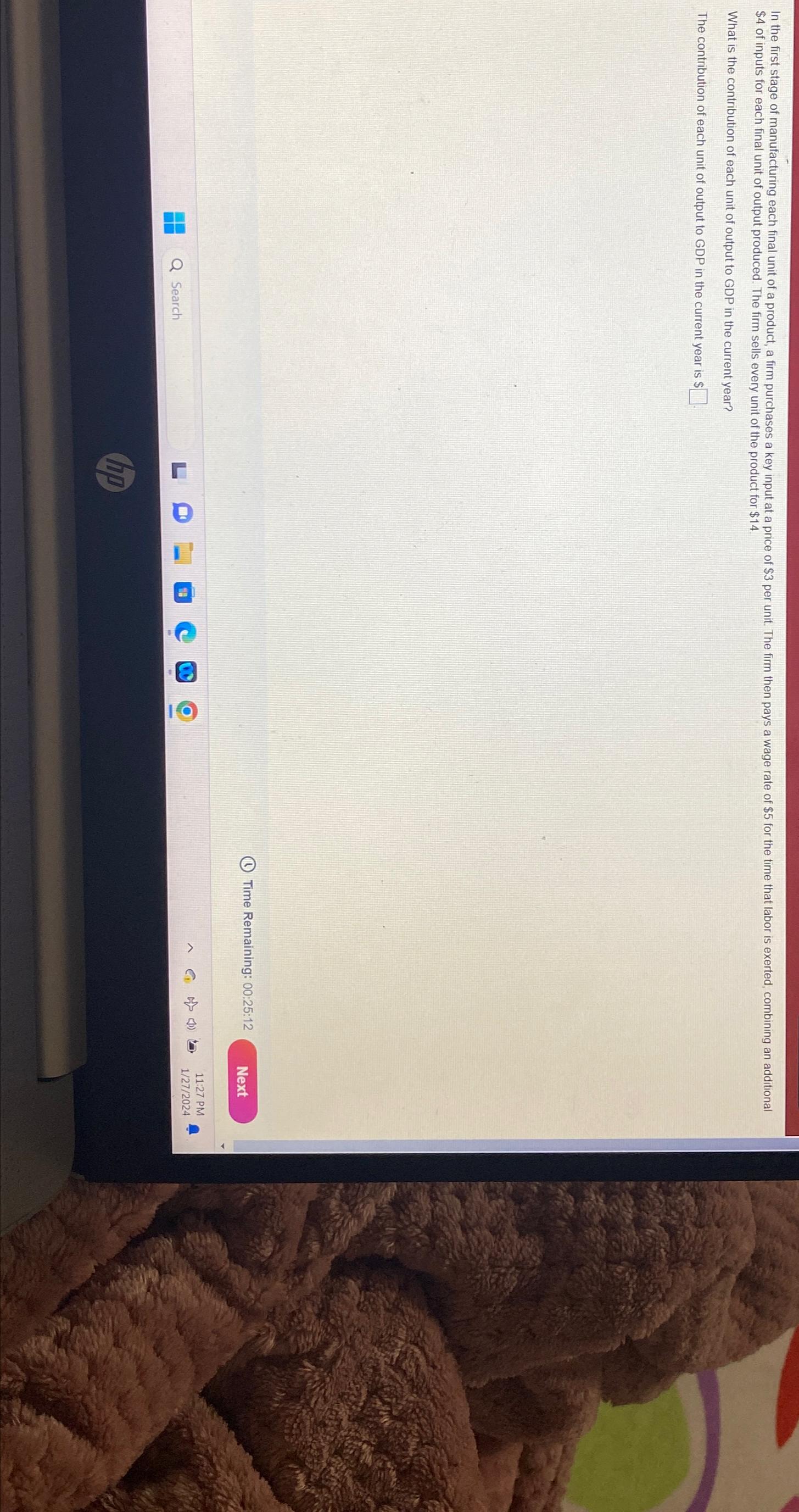 Solved $4 ﻿of inputs for each final unit of output produced. | Chegg.com