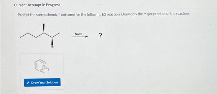 Solved Predict the stereochemical outcome for the following | Chegg.com