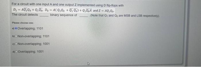 Solved For a circuit with one input A and one output Z | Chegg.com