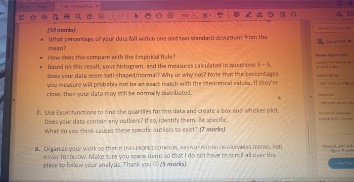 Solved Refer to the sample data set you collected in Part 1 | Chegg.com