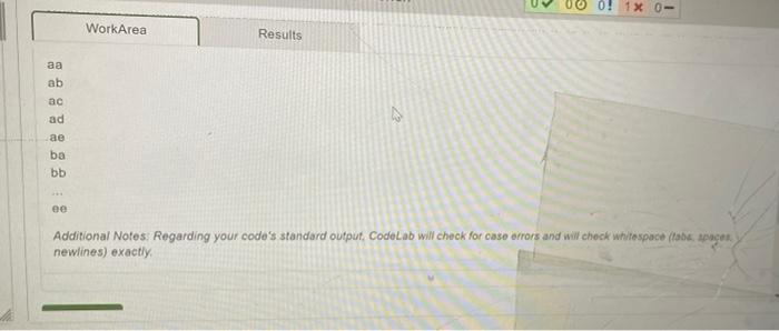 Solved Results Instructions Write a loop that displays all | Chegg.com