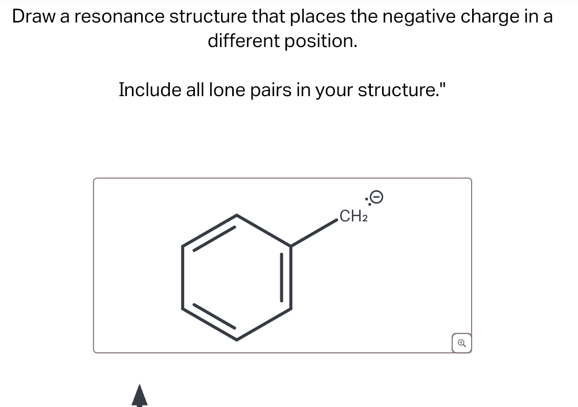 Solved Draw a resonance structure that places the negative | Chegg.com