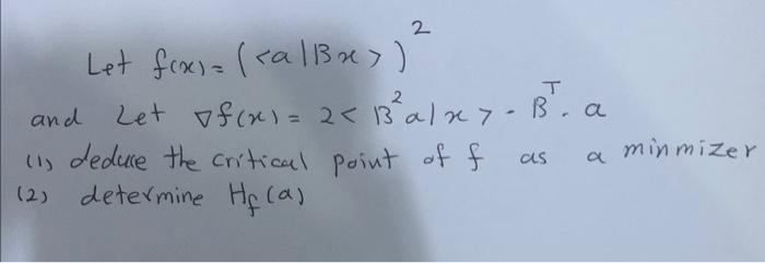 Solved this question from optimization theory course , | Chegg.com