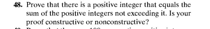 Solved 48. Prove that there is a positive integer that | Chegg.com