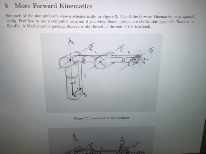3 More Forward Kinematics For each of the | Chegg.com