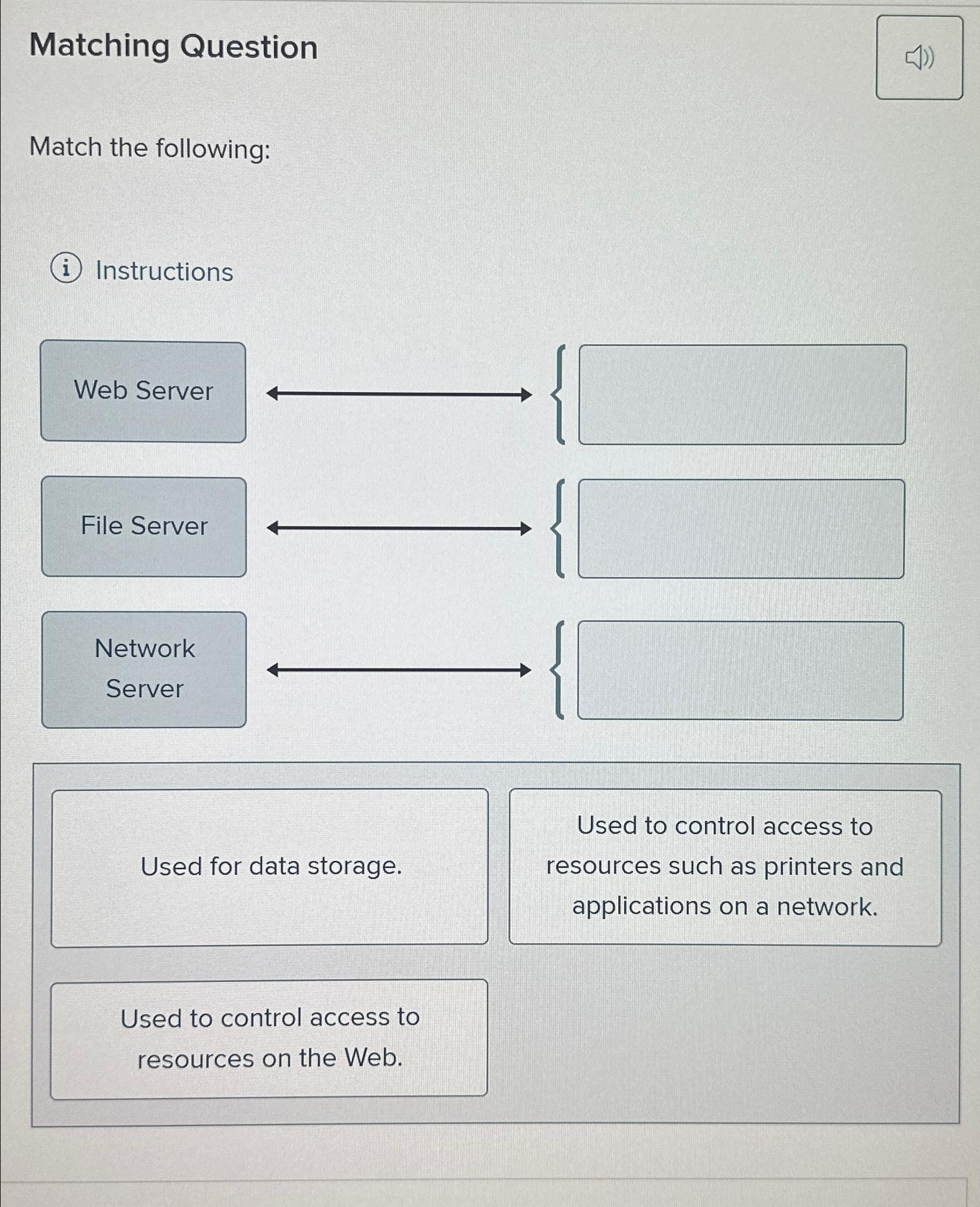 Solved Matching QuestionMatch the following:InstructionsWeb | Chegg.com