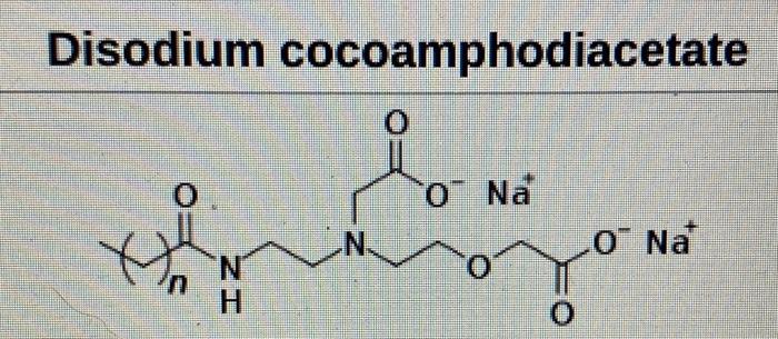 Solved Disodium cocoamphodiacetate | Chegg.com