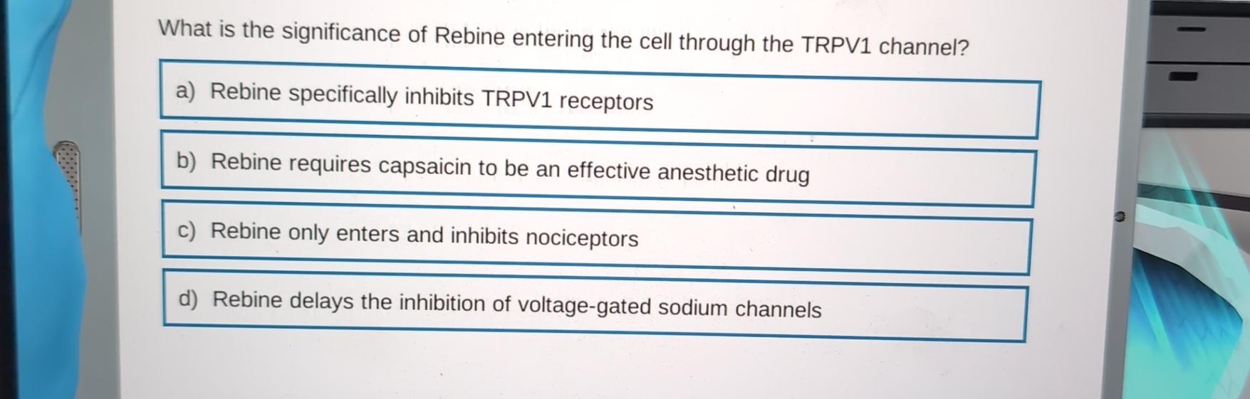 Solved What is the significance of Rebine entering the cell | Chegg.com