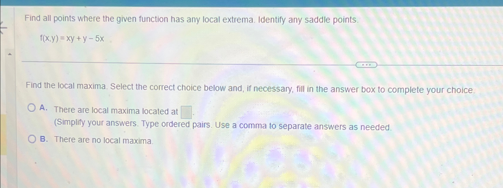Solved Find all points where the given function has any | Chegg.com