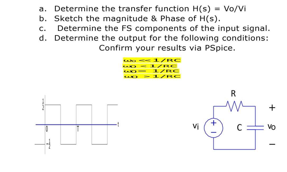 ONLY PART A. ﻿a. ﻿Determine the transfer function | Chegg.com