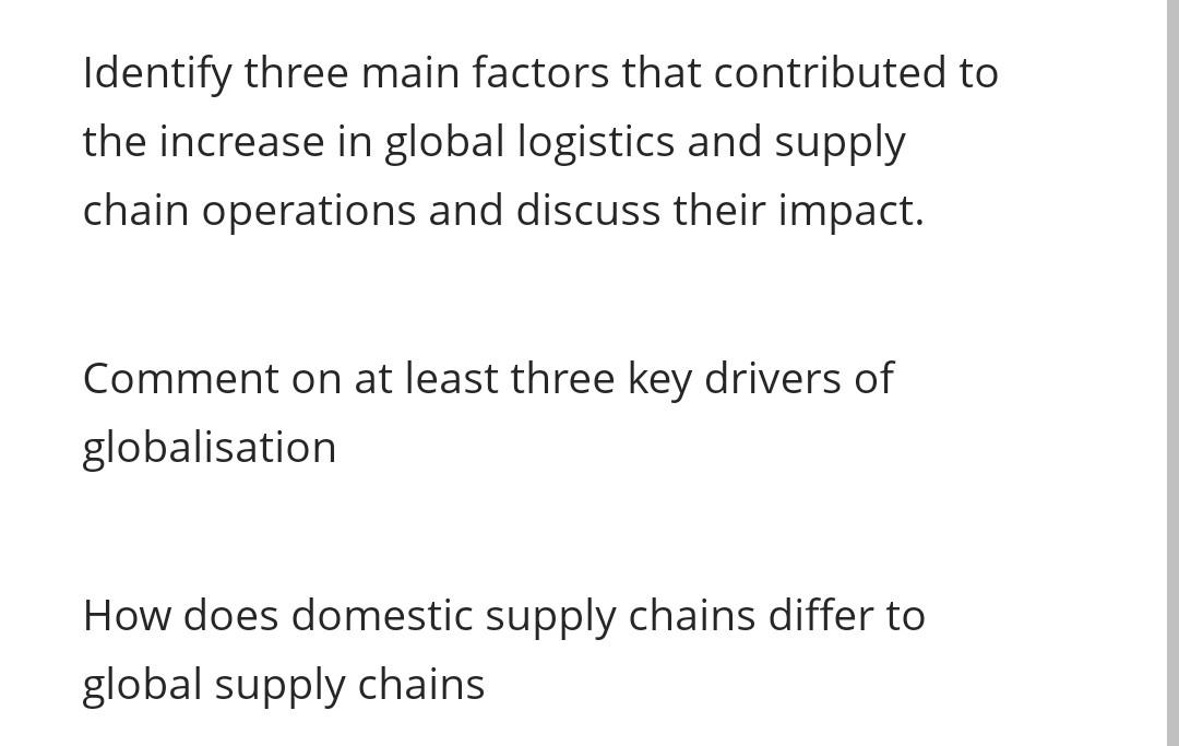 Solved Identify three main factors that contributed to the | Chegg.com
